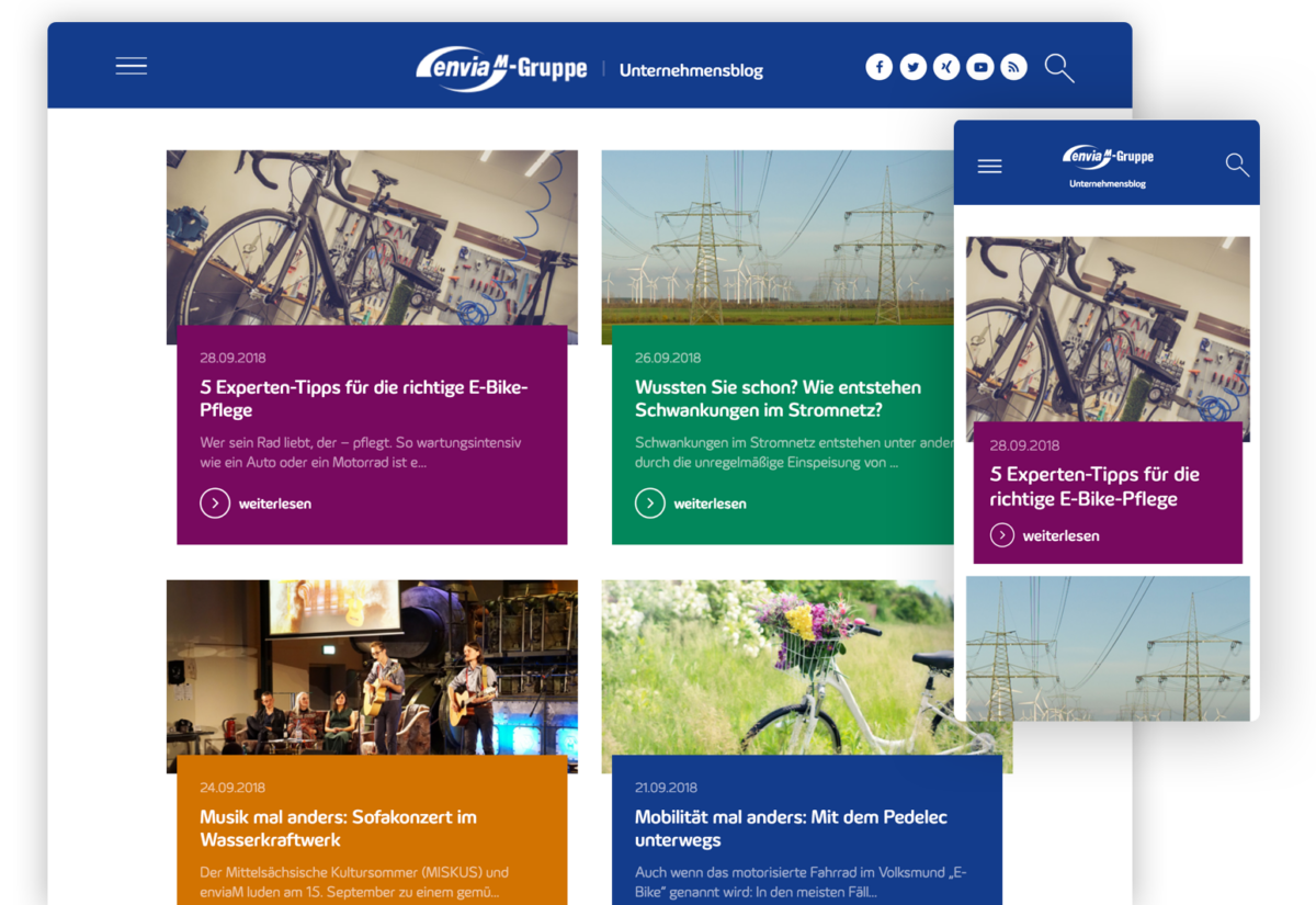 enviaM Rebranding Unternehmens-Blog - PLUSPOL interactive