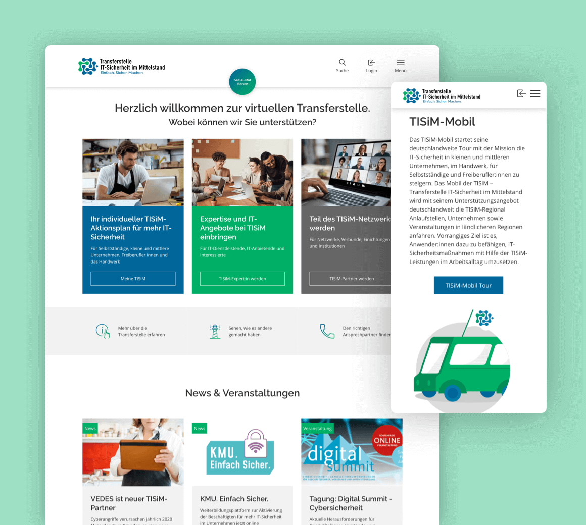 Website-Relaunch der Transferstelle für IT-Sicherheit im Mittelstand ...